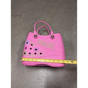 Optari | Bags | Optari Sol Pink Tote Croc Style Waterproof Beach Hand ...